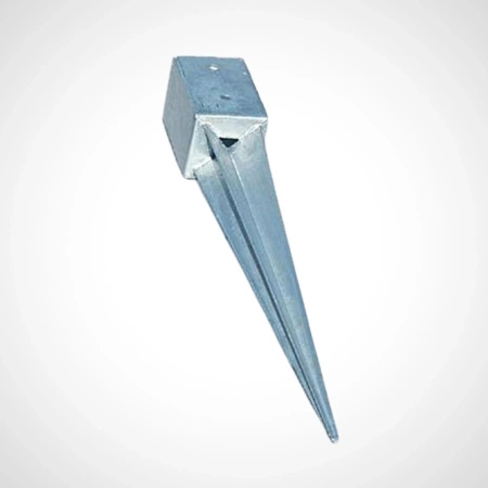 Metal Post Holder (Spike) 5 x 5 x 60 cm | Accessories | Jagram - Garden ...